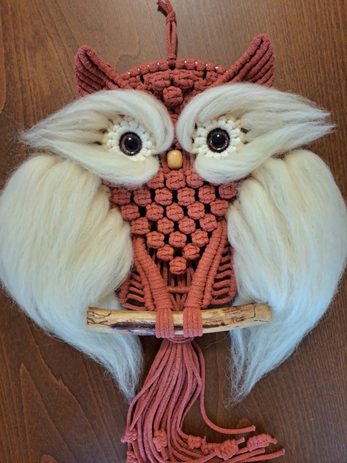 White Macramé Owl Macrame Owl Kit Housewarming Gift Wall - Etsy