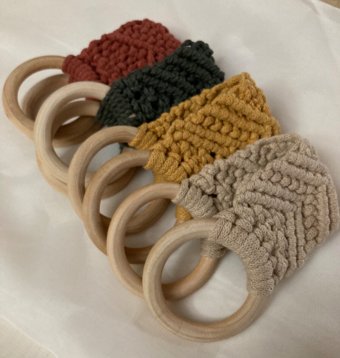 Wooden Macrame Rings Round Unfinished Wooden Rings Wooden - Etsy