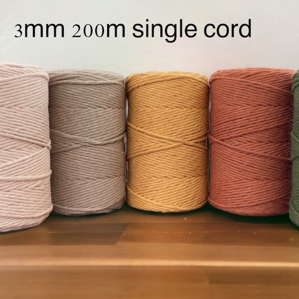 Macrame Cord 3mm - Etsy
