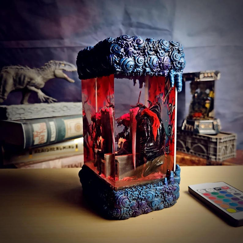Solo Leveling Resin Lamp, LED Diorama Night Light — Sung Jin‑woo on ...