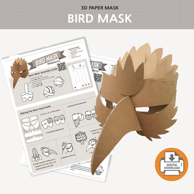 Bird Mask - Etsy