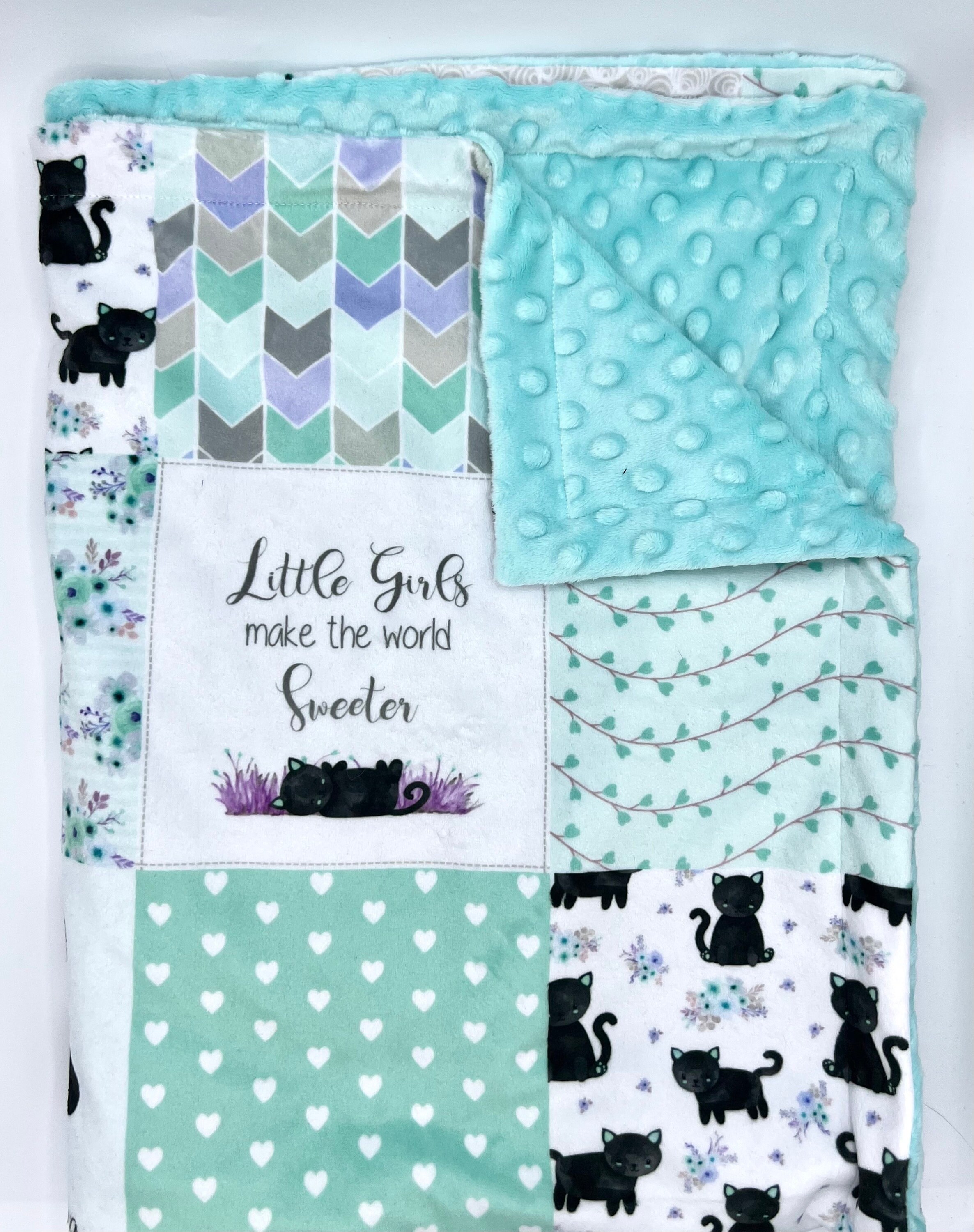 Black Kittens Quilt Baby Blanket - Etsy
