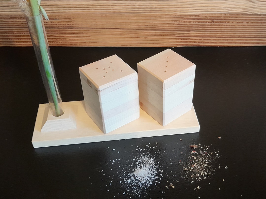 Stone Pine, Salt and Pepper Shakers, Shakers Handmade From Stone Pine ...