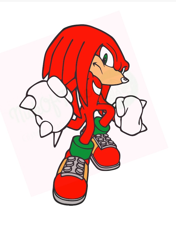 Sonic the Hedgehog Knuckles SVG | Etsy
