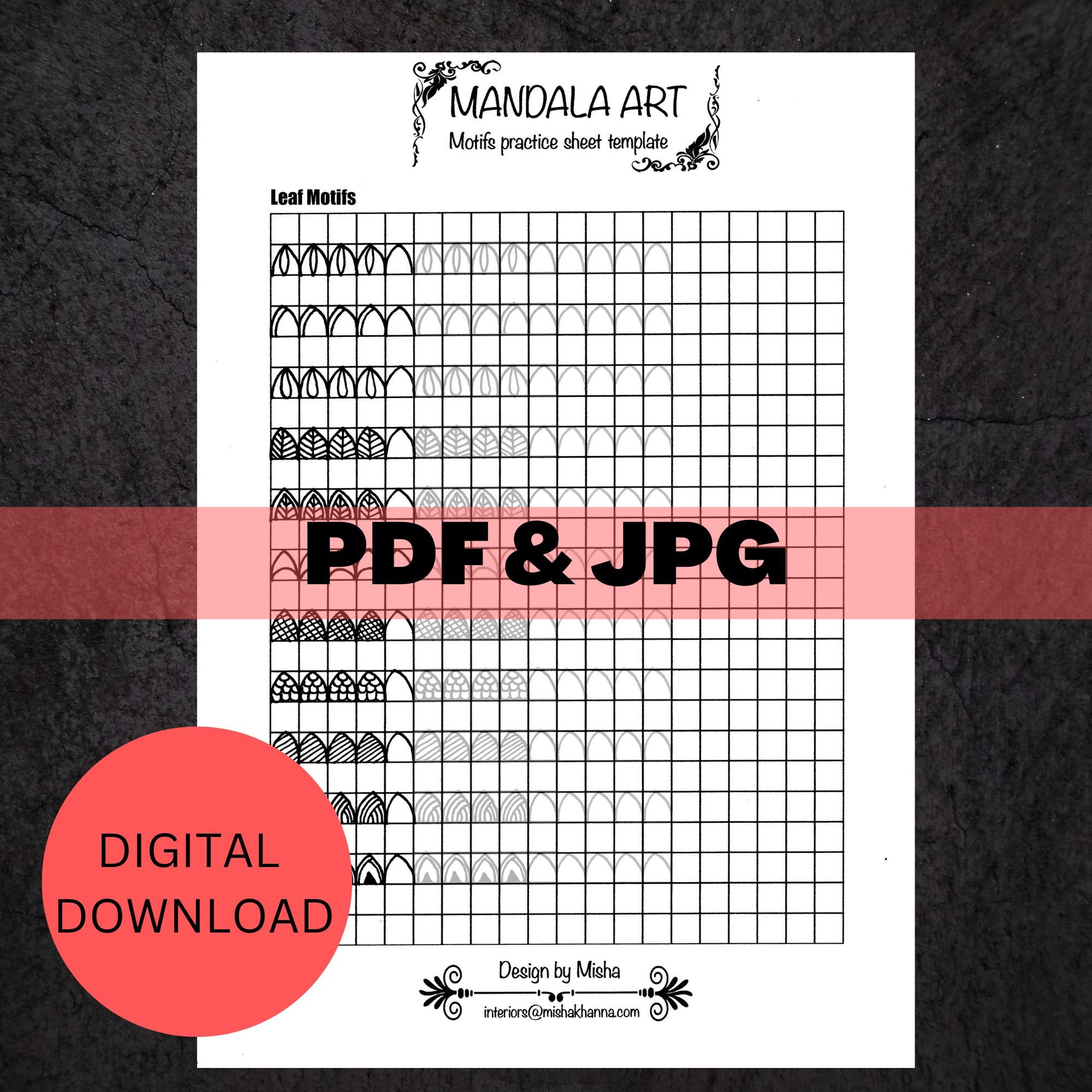 MANDALA ART for Beginners Practice Templatespatterns Training - Etsy