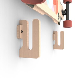 Longboard / Skateboard Wall Storage - Horizontal Wall Display - Etsy