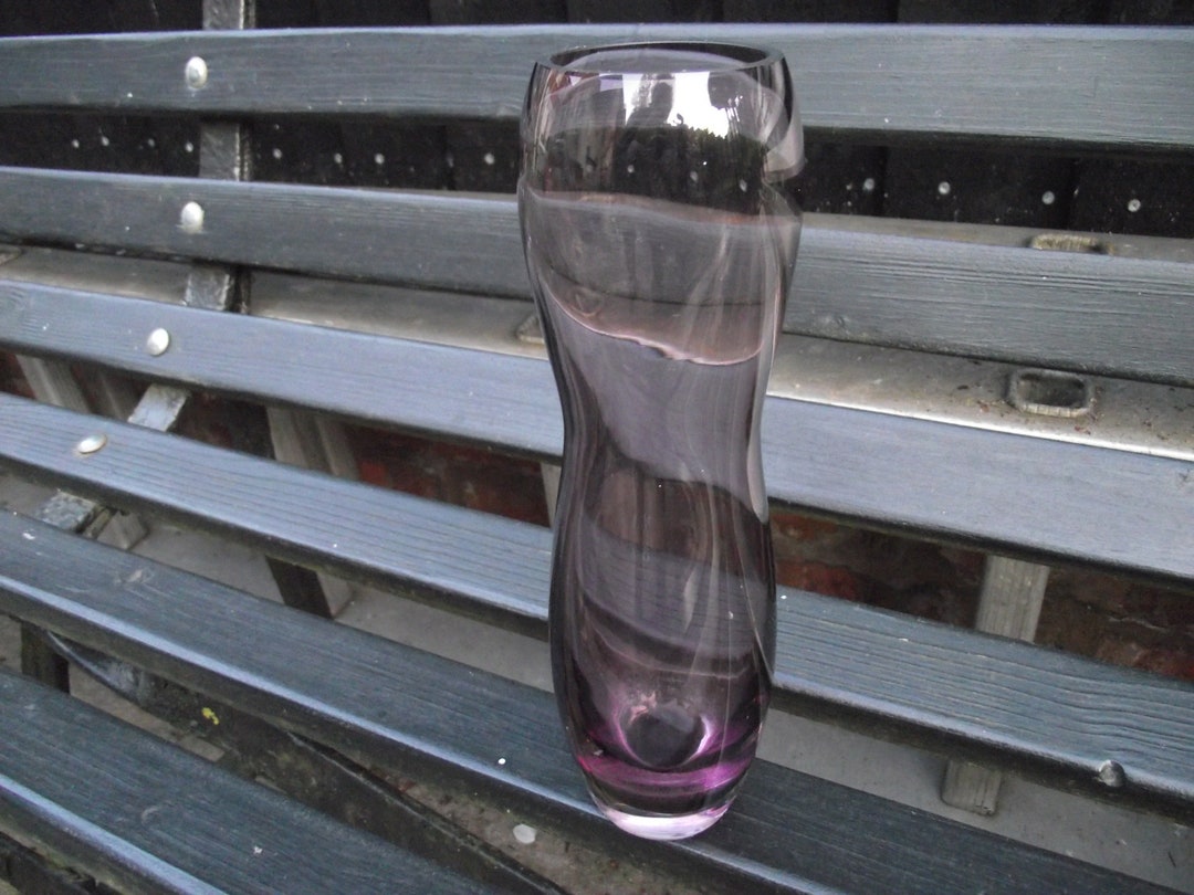 Dartington Mauve Glass Vase Simple Design Mid Century 1960's 1970's - Etsy