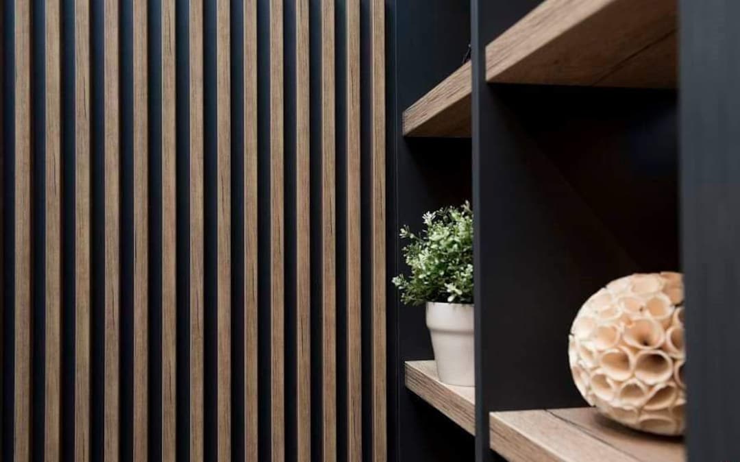 Solid Wooden Wall Slats Panels | Decorative Wood | 3D Wood Slats | Self ...