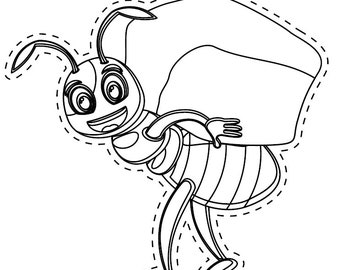 Ant Coloring Pages - Etsy