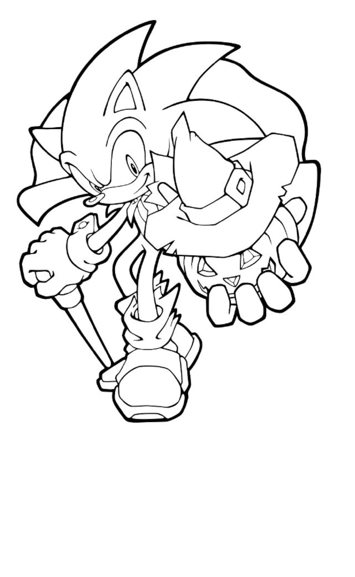 Sonic Coloring Book Coloring Pages Printable Coloring Page 105 Pages - Etsy
