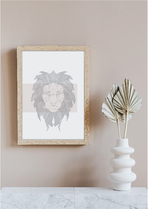 Printable Poster Poster Leeuw Digital Print Instant Download Home Decor ...