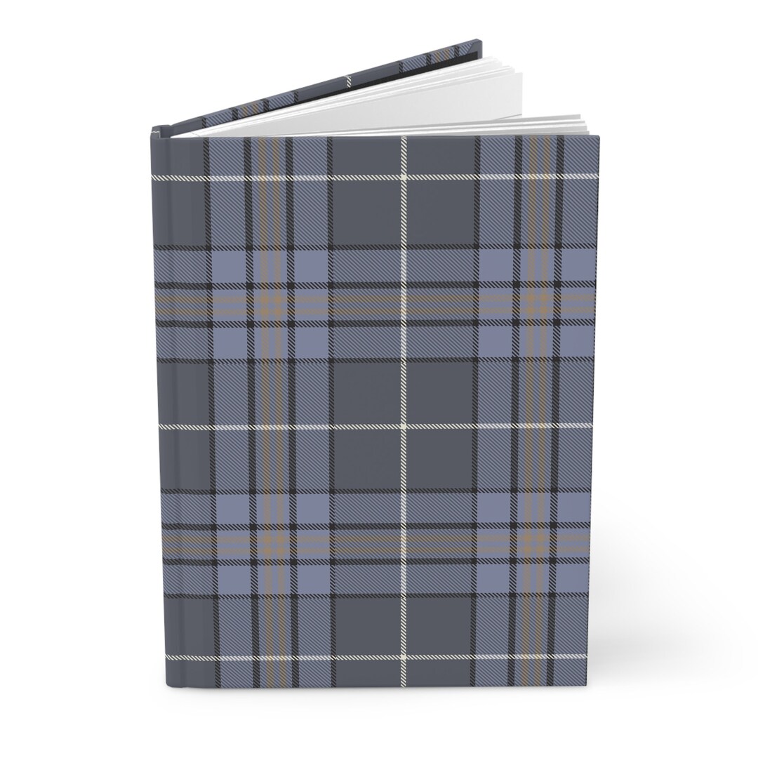Hebridean Granite Journal, Gray Plaid Lined Notebook, Tartan Diary ...