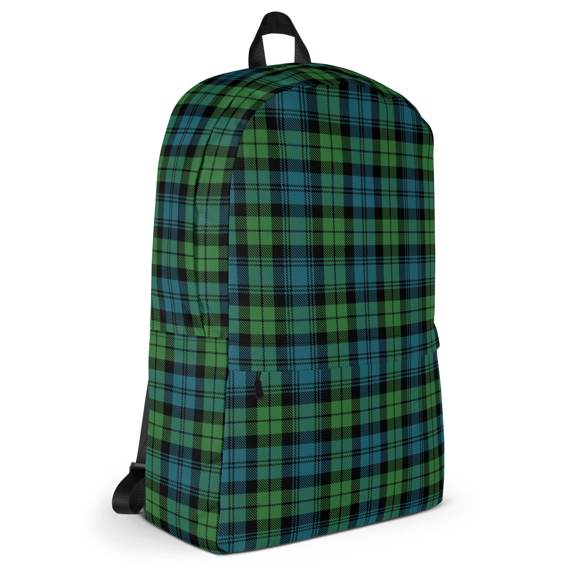 Black Watch Ancient Backpack, Preppy Plaid Everyday Bag, Carry All Bag ...