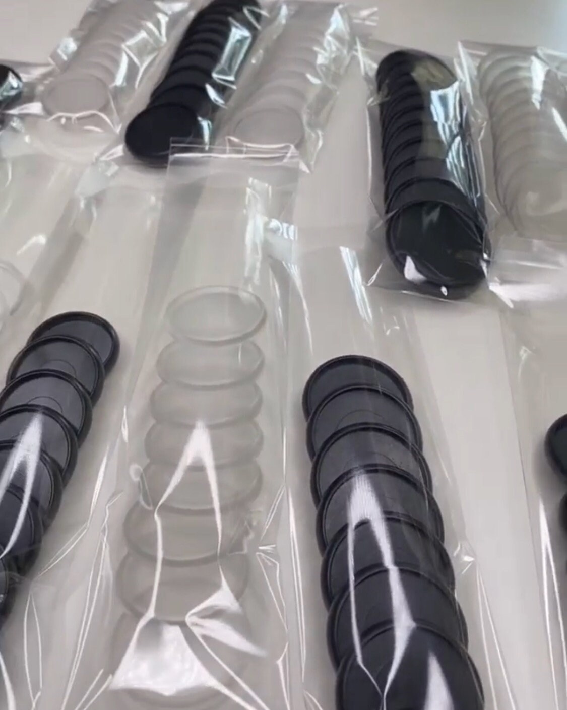 Disques en plastique transparent givré - Etsy Canada