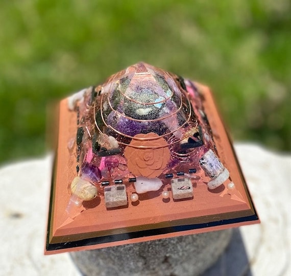 Orgone Pyramid-black Sun-emf/5g Protection-raise Your - Etsy