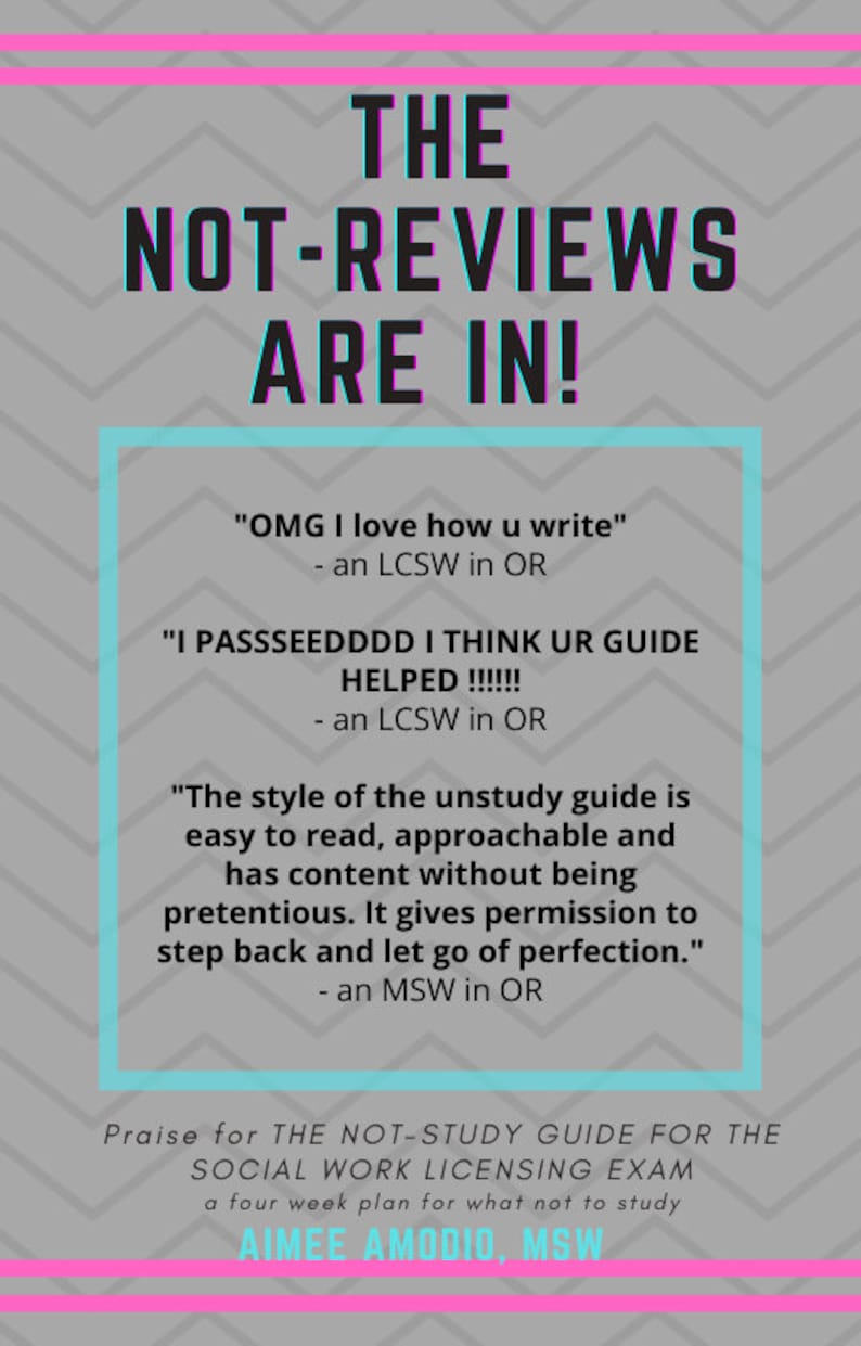 The Not-study Guide for the Social Work Licensing Exam -- PDF Immediate ...