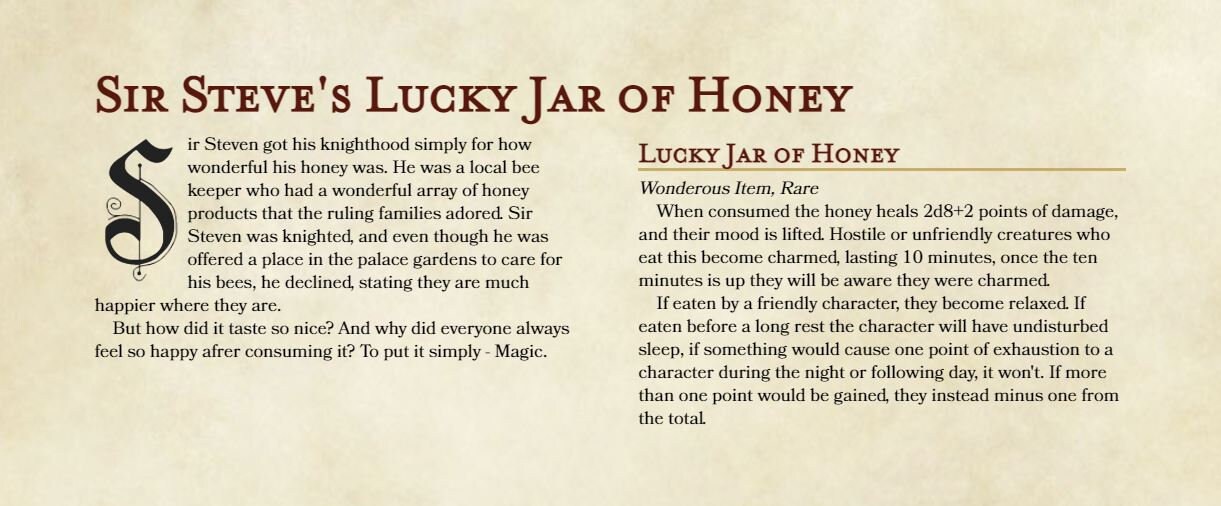 Custom DND Homebrew Item - Etsy