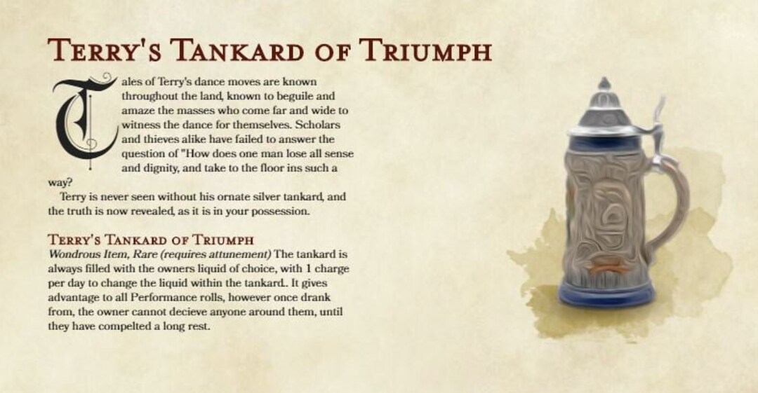 Custom DND Homebrew Item - Etsy