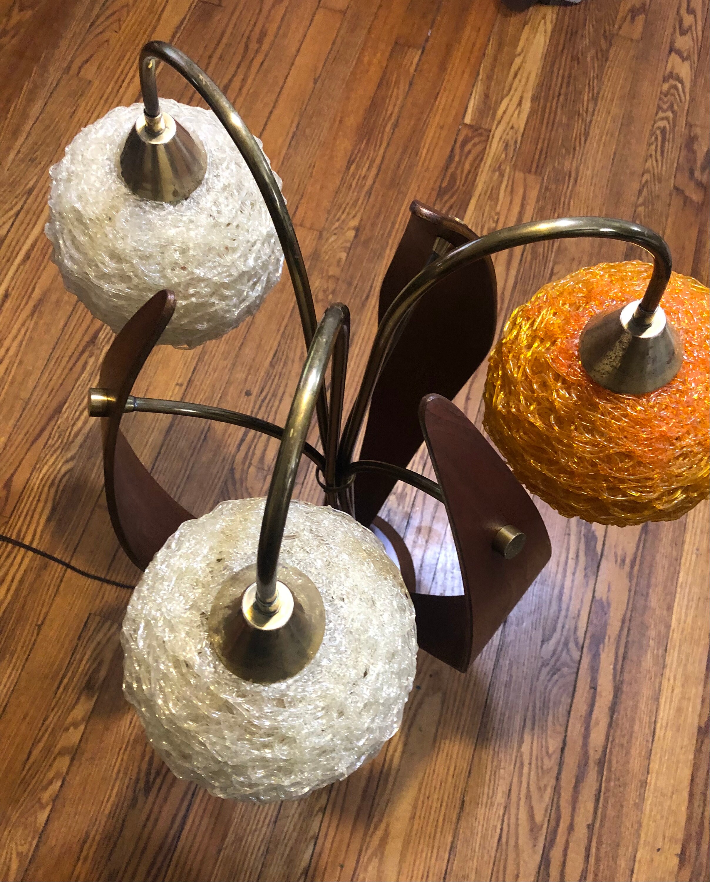 Scandinavian Modern Acrylic Spaghetti Globe Table Lamp - Etsy