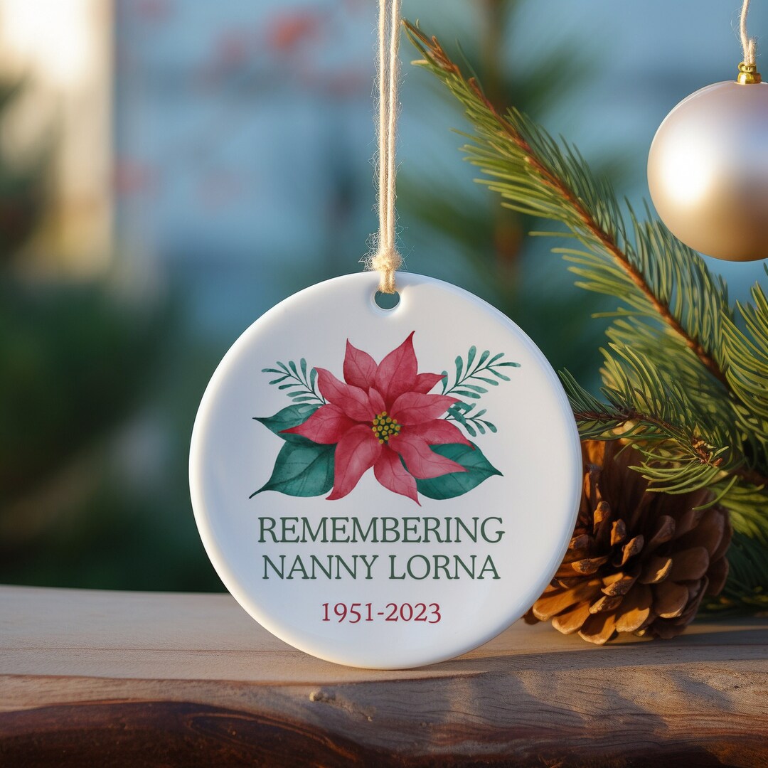 Remembering Personalised Memorial Christmas Decoration - Etsy