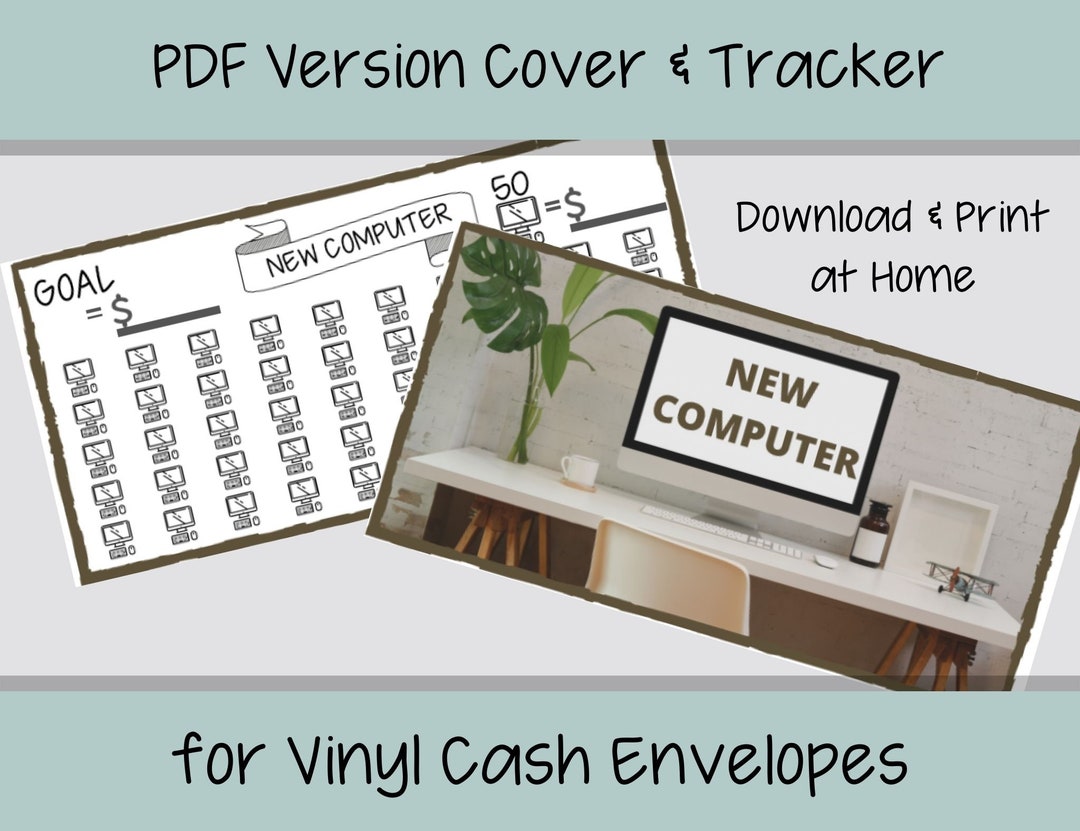 PDF NEW COMPUTER Cover & Tracker for A6 Cash Envelopes, New Computer ...