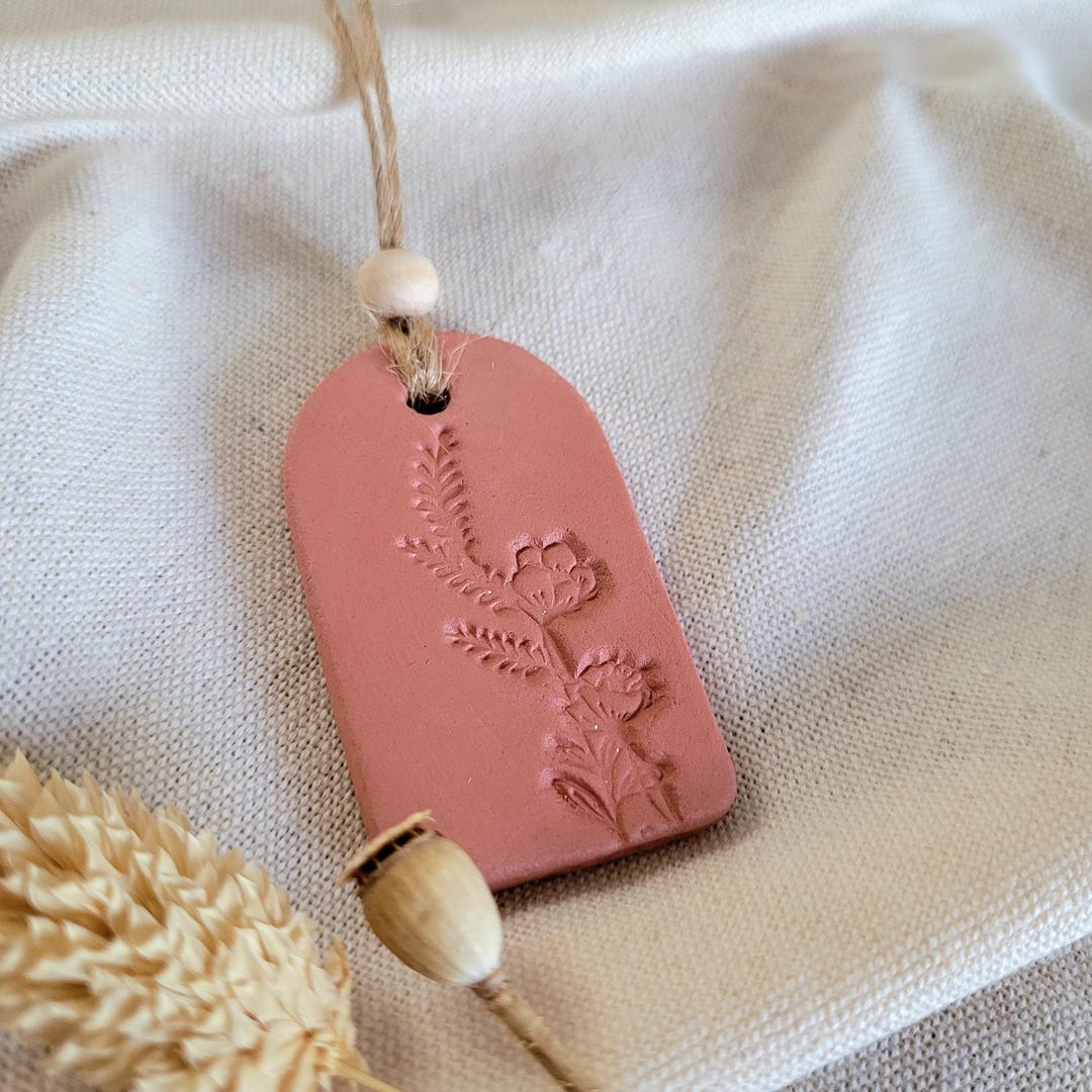 Terracotta Botanical Clay Diffuser Stone Floral Air Freshener Car Hanging Accessories Boho ...