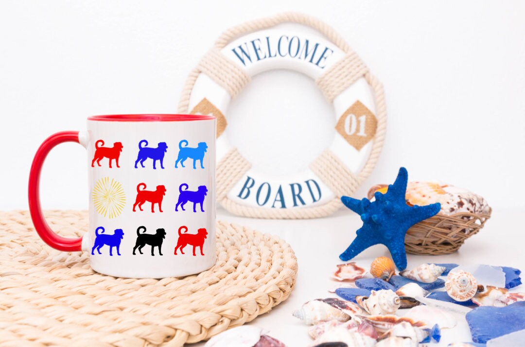 Lab Fourth of July Mug, Labrador Fourth of July Mug, Lab Lug, Labrador ...