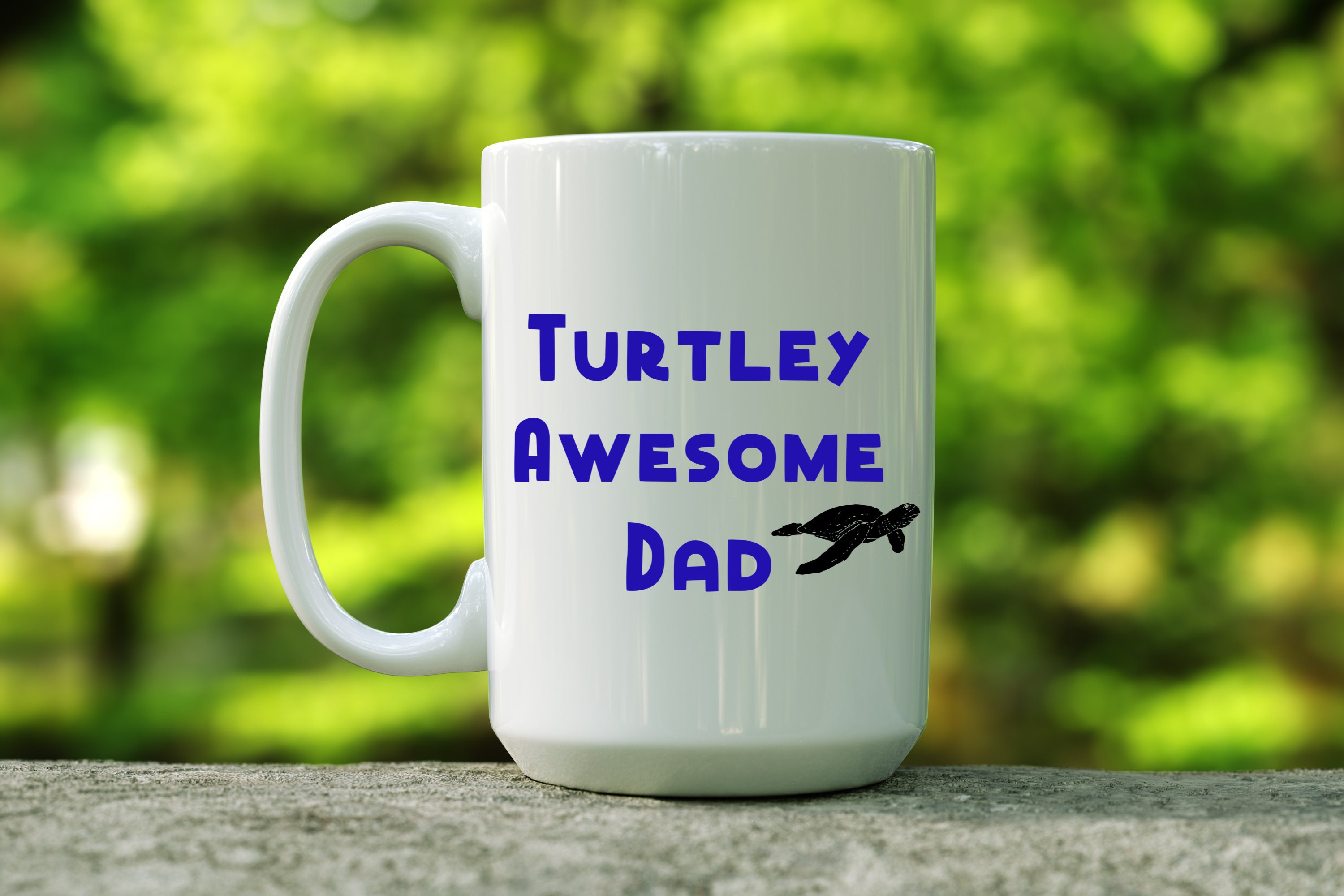 Turtley Awesome Dad Mug, Fathers's Day Mug, Cute Father's Day Mug ...