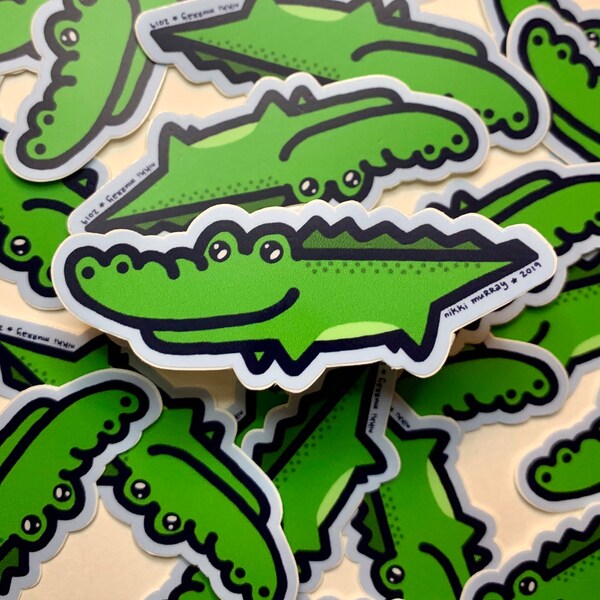 Crocodile Stickers - Etsy