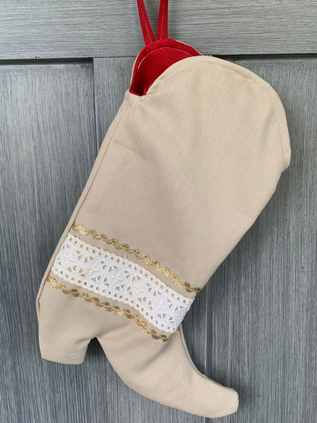 Handmade Cowboy Boot Christmas Stocking - Etsy