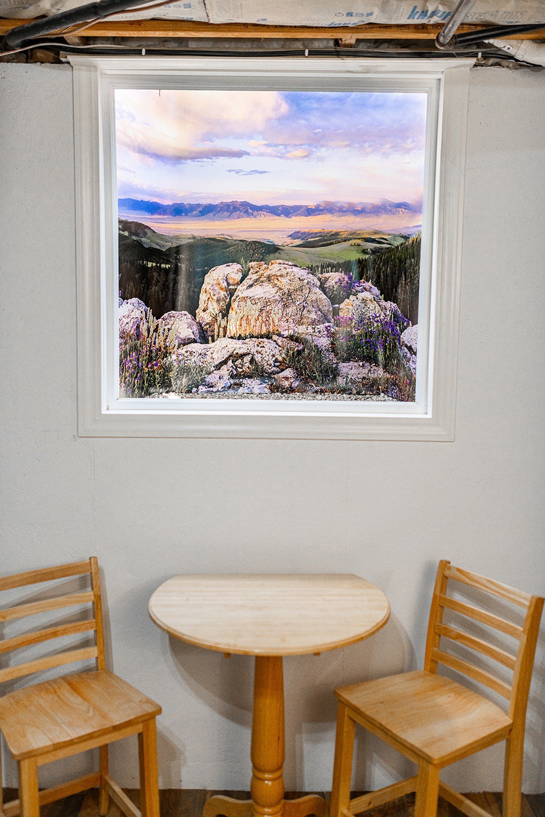 Window Well Scene-sunrise - Etsy