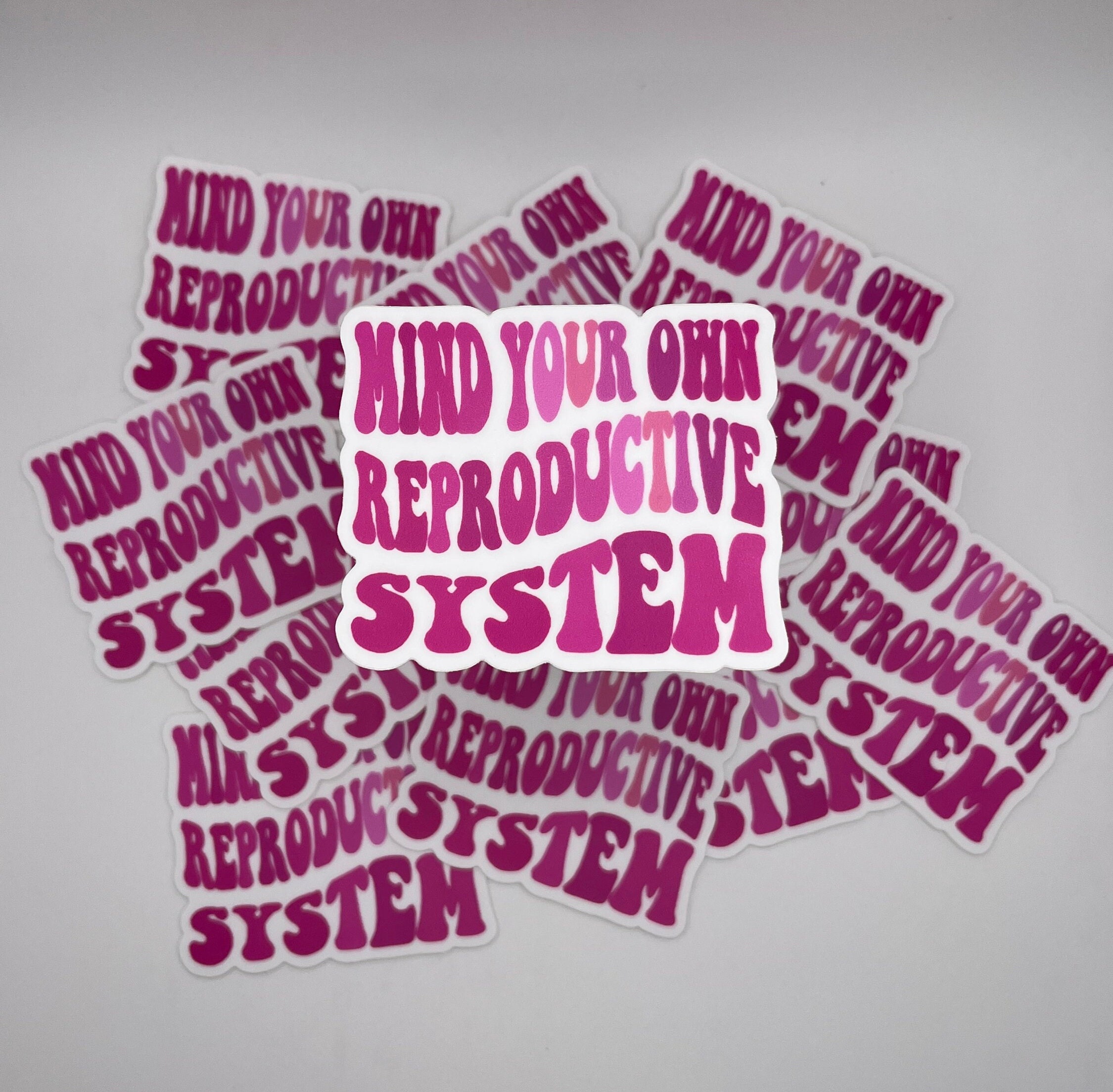 Mind Your Own Reproductive System Sticker Pro-choice Sticker ...