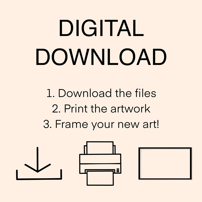 Arabic Calligraphy Wall Prints Printable Wall Art Digital Download