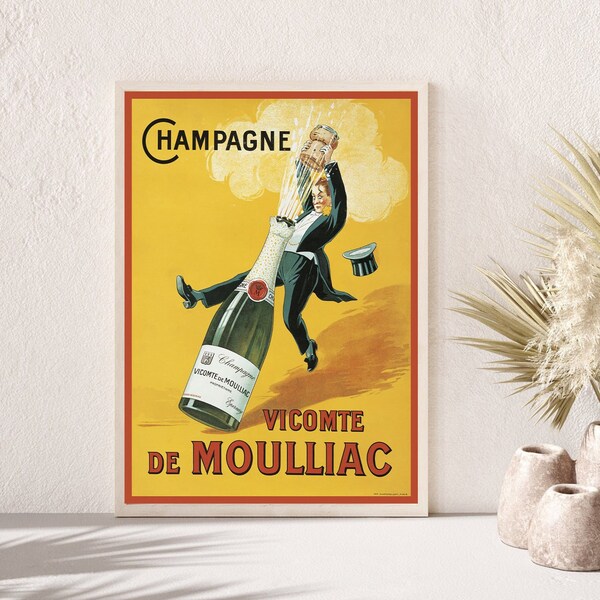 Champagne Poster - Etsy