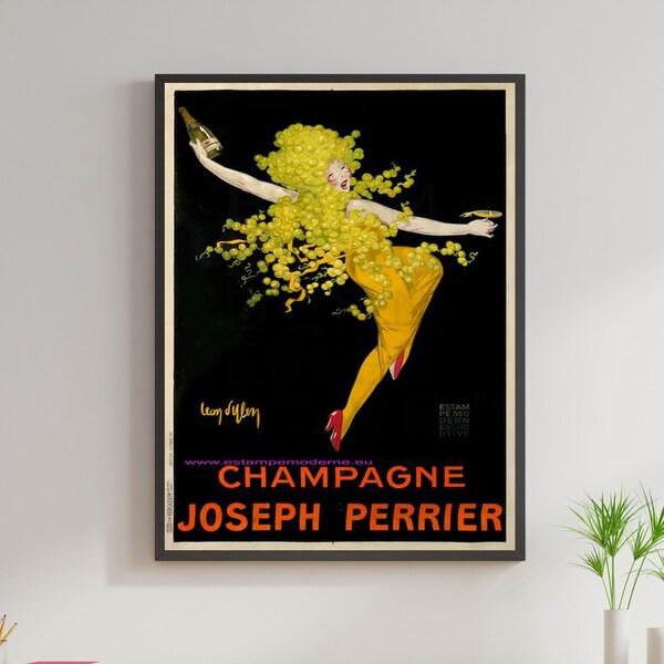 Champagne Poster - Etsy