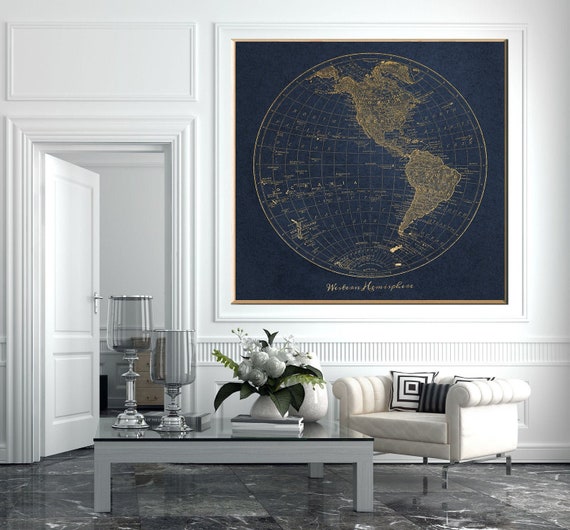 Prints Digital Prints Art & Collectibles Earth Tones World Map ...