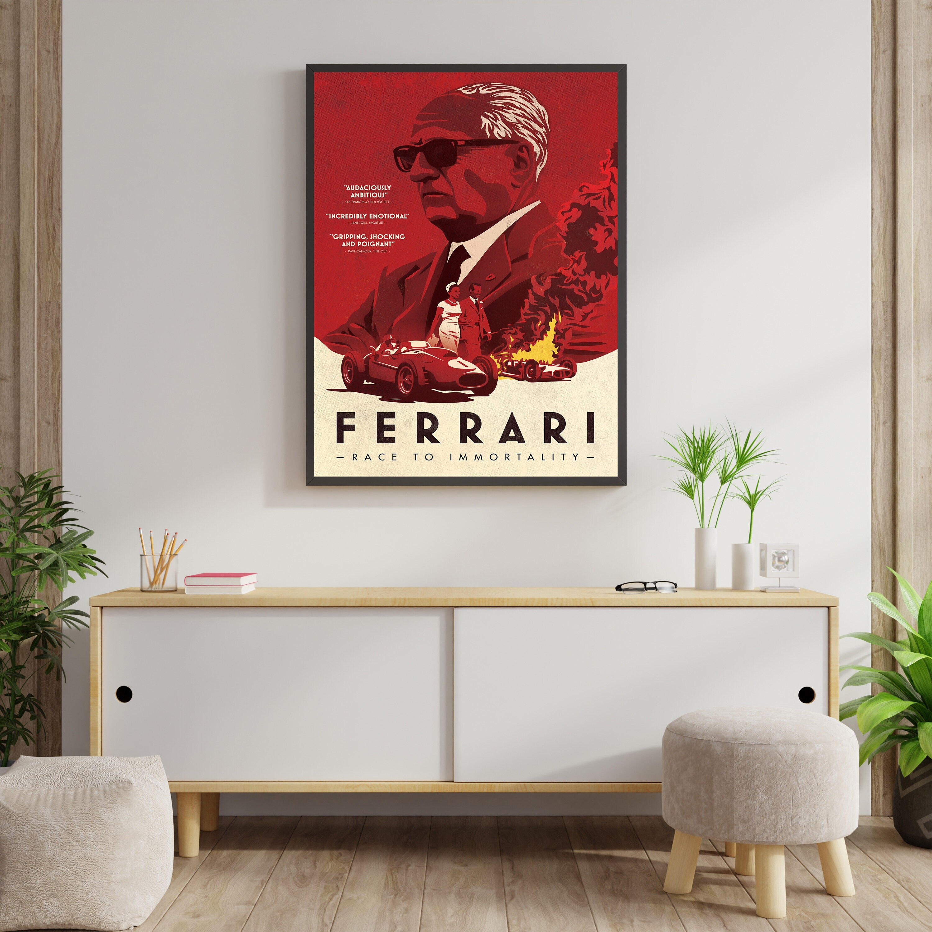 Enzo Ferrari Poster - Etsy