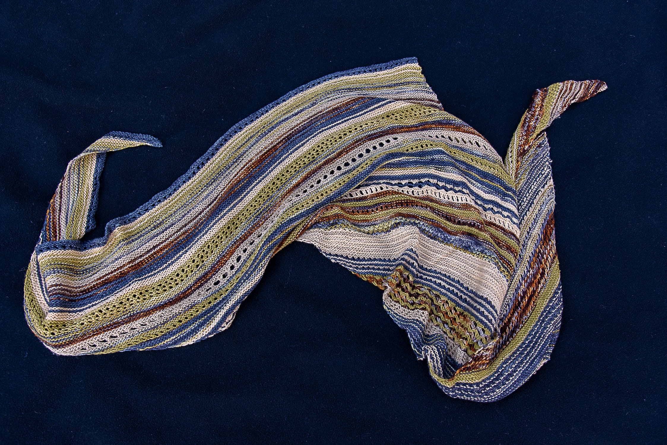 Which Color Comes Next? Asymmetrical Shawl - Etsy