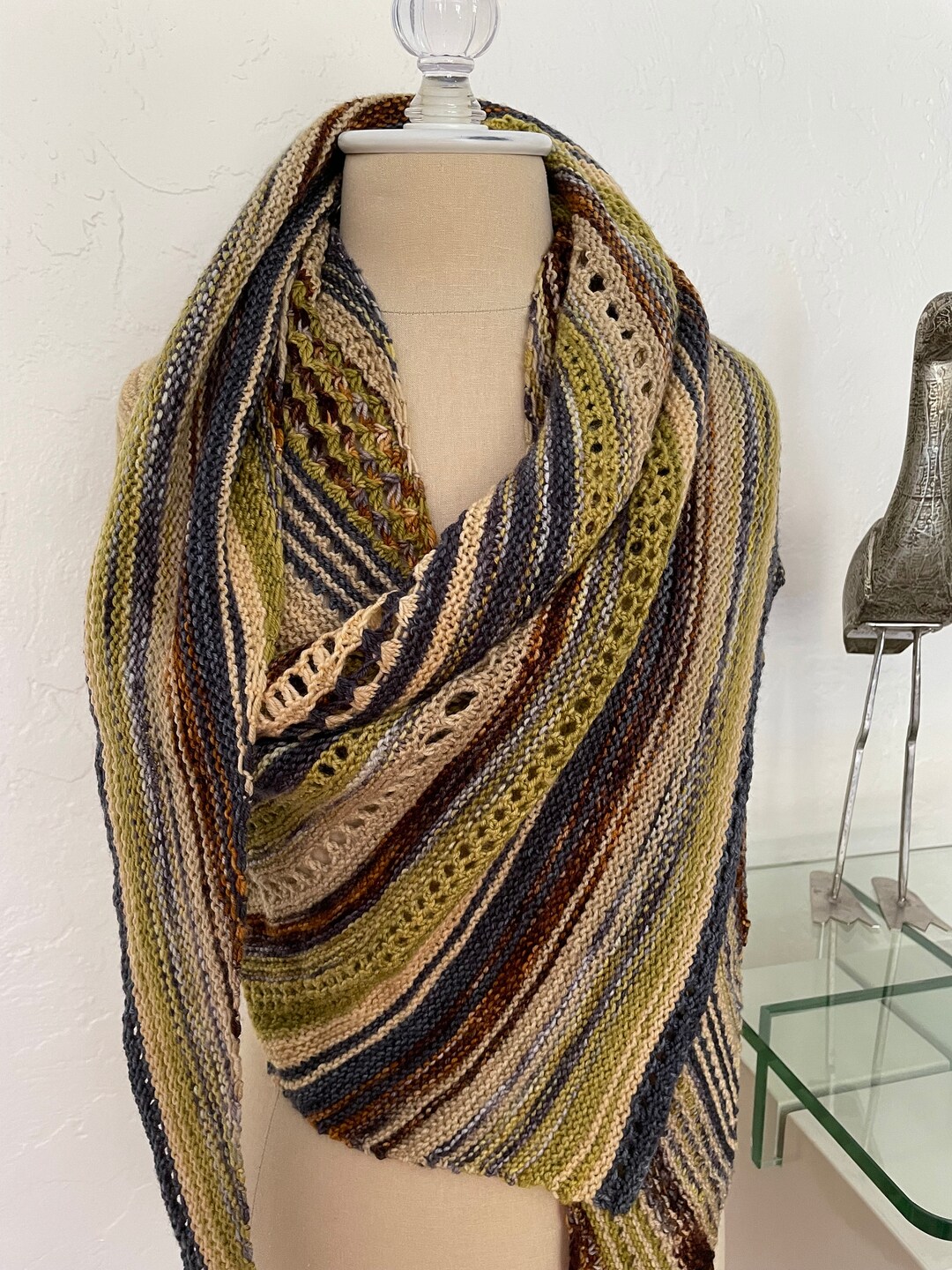 Which Color Comes Next? Asymmetrical Shawl - Etsy