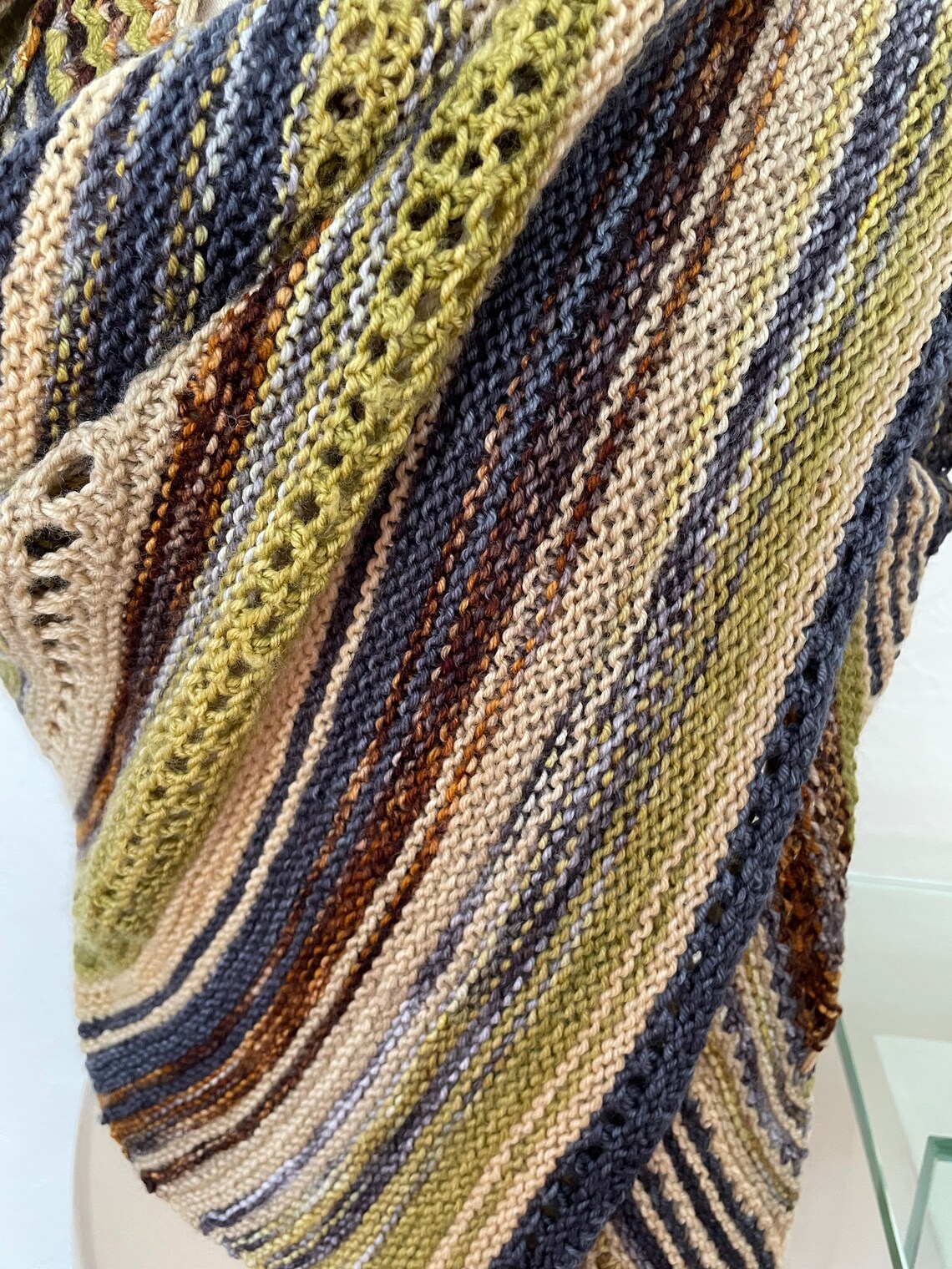 Which Color Comes Next? Asymmetrical Shawl - Etsy