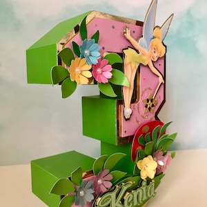 Fairy 3D Numbers, Fairy Tales Party Props. Fairy Birthday Decor. - Etsy