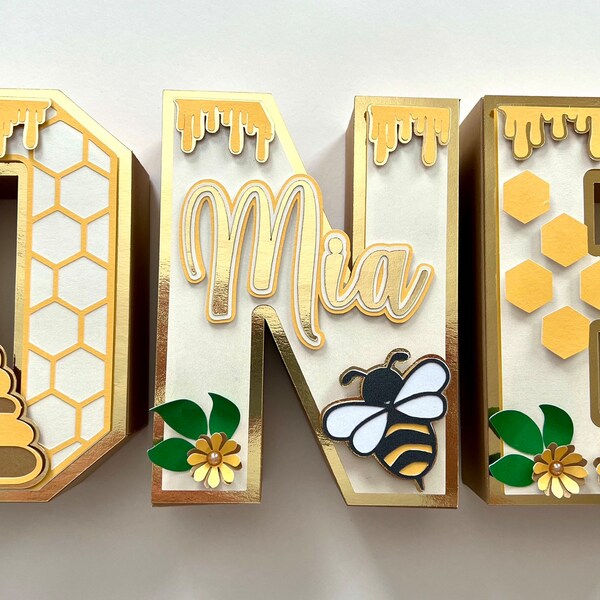 Bee Letters - Etsy