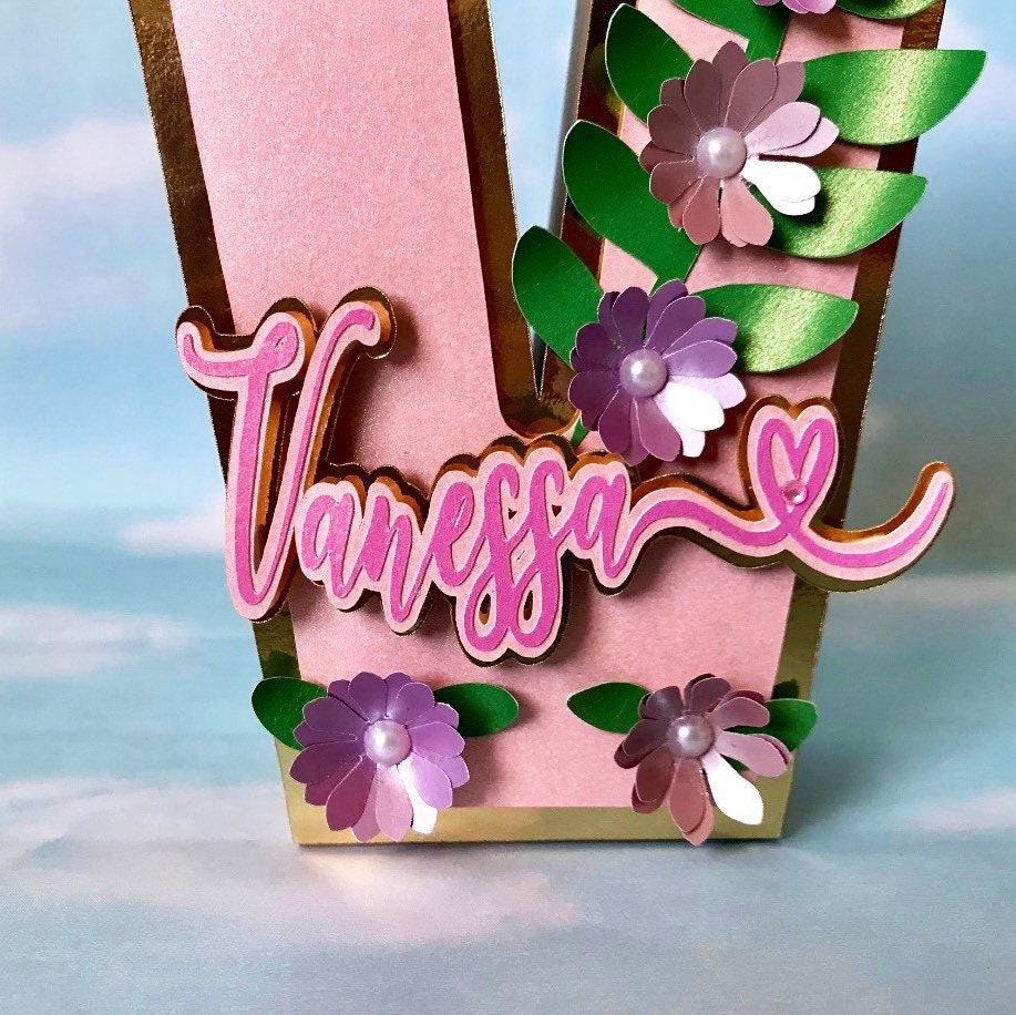 Pink 3D Letters Pink Party Decoration Sweet Sixteenths - Etsy