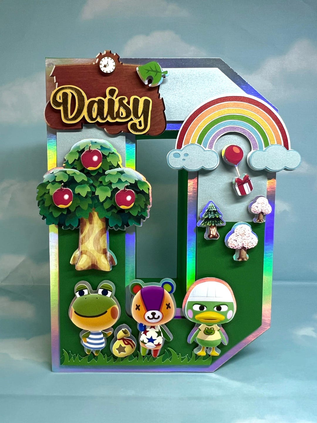 Animal Crossing 3D Letters, Animal Crossing Game Birthday Decor, Animal ...