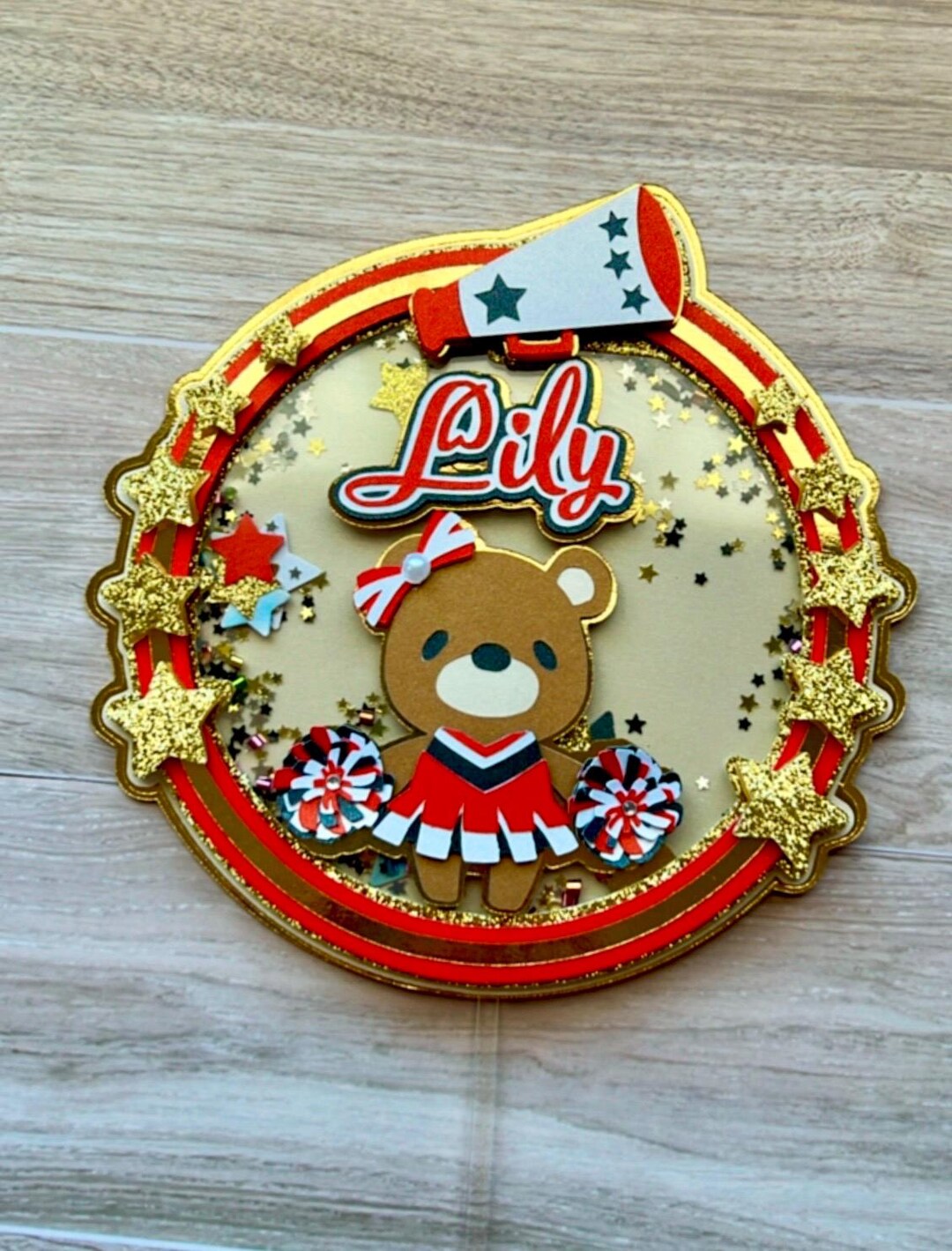 Cheerleader Cake Topper. Cheer Party Props. Cheerleader Birthday Decor ...
