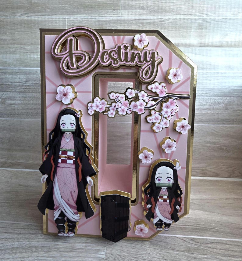Nezuko 3D Letters, Nezuko Party Decor. Nezuko Birthday Props. - Etsy