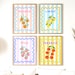 Italy Fruit Gallery Wall Set of 4 Prints, Botanical Fruit Art, Italian ...