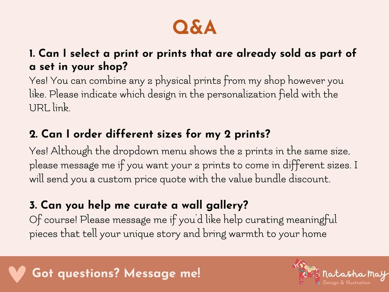 Pick Any Two Prints, Custom Gallery Wall Art Set of 2, Pick Your Own ...