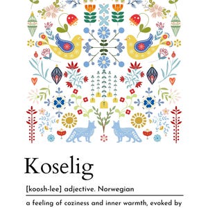Scandinavian Definition Print Set 3, Hygge Poster, Lagom, Koselig ...