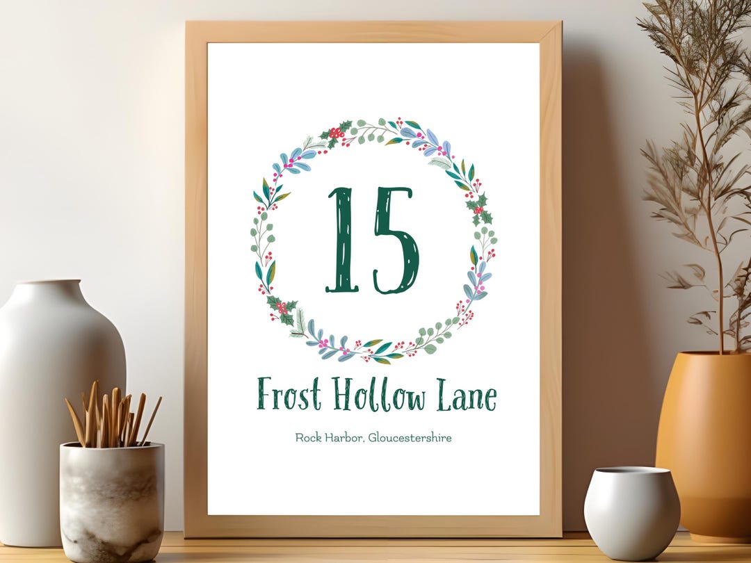 Personalized Housewarming Gift, Custom Home Address Wall Art Poster ...